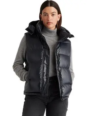 Quince Responsible Down Puffer Vest Shiny Black