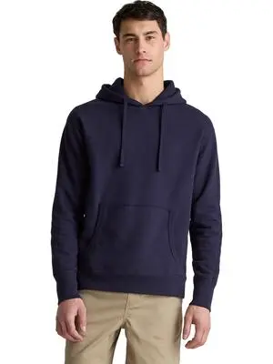 Quince Organic Midweight French Terry Pullover Hoodie - Deep Navy