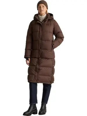 Quince Responsible Long Down Puffer Jacket - Hot Fudge
