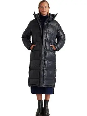 Quince Responsible Long Down Puffer Jacket - Shiny Black
