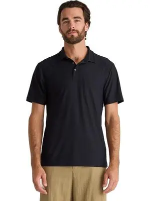 Quince Propique Performance Polo - Black