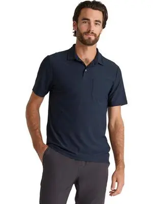 Quince Propique Performance Polo - Navy