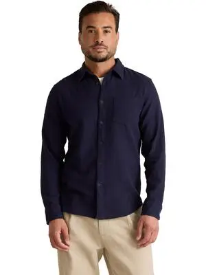 Quince Stretch Selvage Shirt - Navy