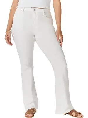 Quince Luna Stretch Flare Jeans Cloud White