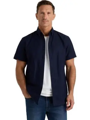 Quince Short Sleeve Oxford Shirt - Deep Navy