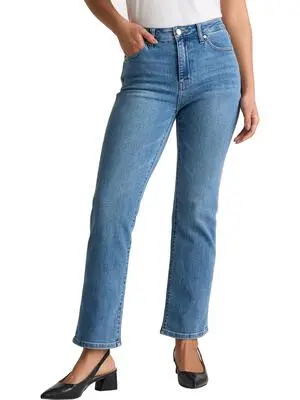 Quince Bella Stretch Straight Jeans - Medium Wash