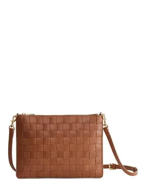 Quince Juno Handwoven Crossbody - Cognac