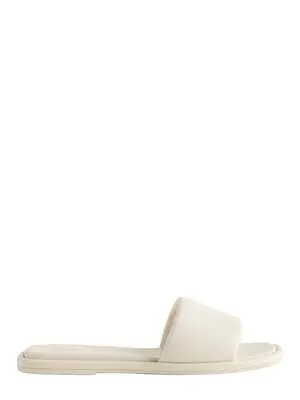 Quince Italian Leather Slide Sandal - Bone