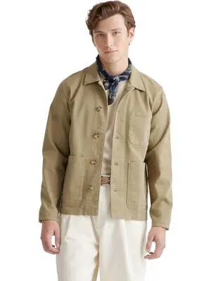 Quince Organic Comfort Stretch Chore Jacket Olive