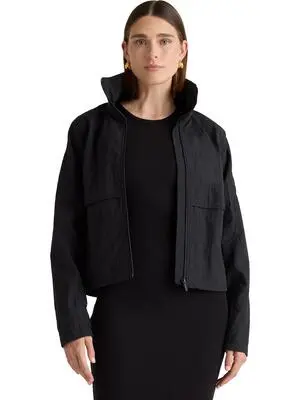 Quince Water Repellent Windbreaker Jacket Black