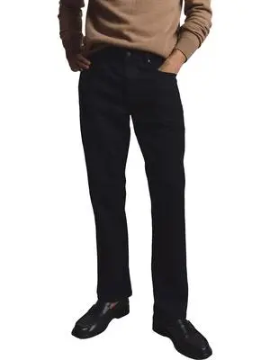 Quince Warren Stretch Straight Jeans - Black