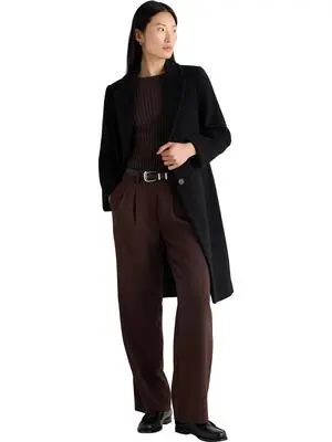 Quince Wool Cashmere Blazer Coat Black