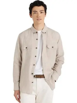 Quince 100% European Linen Utility Shirt - Flax