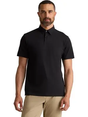 Quince Men's 100% Pima Cotton Luxe Touch Polo Bold Black