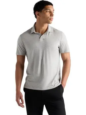 Quince 100% Pima Cotton Luxe Touch Polo - Heather Grey