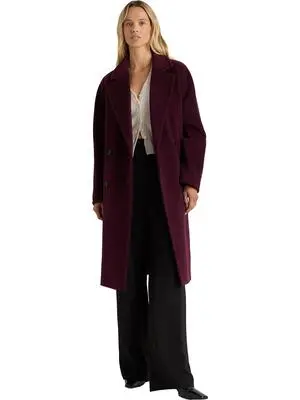 Quince Wool Cashmere Double-breasted Coat - Winetasting