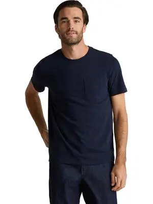 Quince Slub Pocket T-shirt - Deep Navy