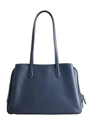 Quince Vivienne Leather Tote Bag - Deep Navy