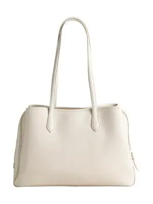 Quince Vivienne Leather Tote Bag - Soft Ivory
