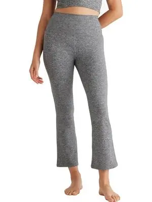 Quince Ultra-soft Cropped Bootcut Pants - Heather Grey