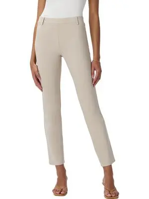 Quince Ultra-stretch Ponte Straight Leg Pants Petite - Ecru