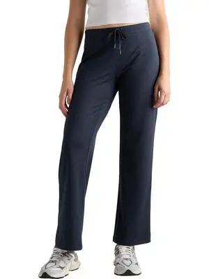 Quince Flowknit Wide Leg Pants - Heather Deep Navy