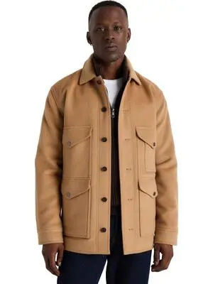 Quince Wool Cashmere Field Jacket - Caramel