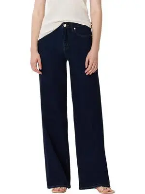 Quince Bella Stretch Wide Leg Jeans - Deep Rinse
