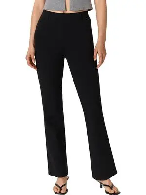 Quince Ultra-stretch Ponte Bootcut Pants - Black