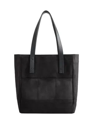 Quince Waxed Canvas Utility Tote - Black
