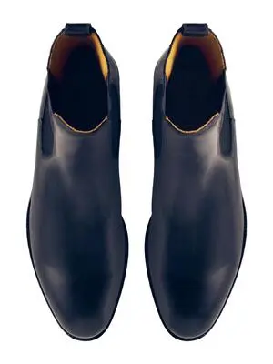 Quince QUINCE Essential Leather Dress Chelsea Boots Black