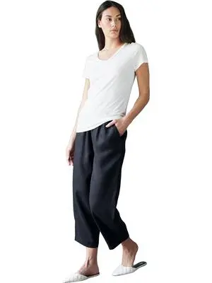 Quince Quince Cotton Modal V-Neck T-Shirt White