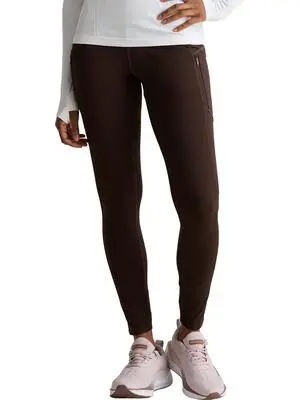 Quince Whistler High-rise Pocket Thermal Legging - Espresso