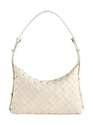 Quince Italian Leather Handwoven Mini Bag - Bone