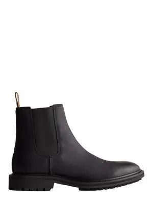 Quince Lug Sole Leather Chelsea Boots - Matte Black