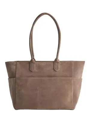 Quince Hudson Suede Tote - Pebble