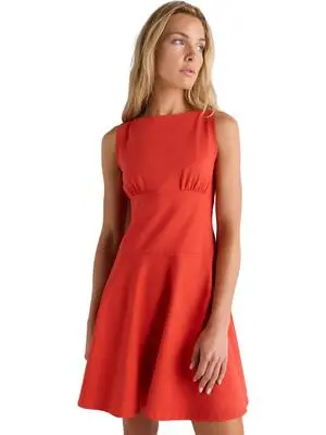 Quince Quince Organic Stretch Jersey Drop Waist Mini Dress Chile