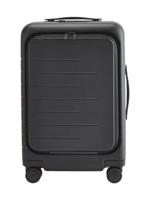 Quince Front Pocket Carry-On Hardshell Suitcase Black