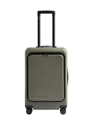Quince QUINCE Front Pocket Carry-On Hard Shell Suitcase Olive