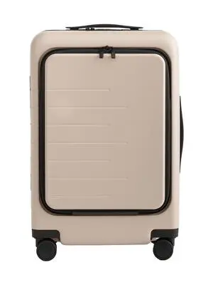 Quince Front Pocket Carry-On Hardshell Suitcase Tan