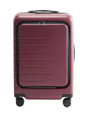Quince Front Pocket Carry-On Hardshell Suitcase Wine