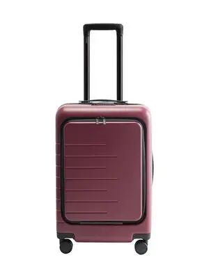 Quince QUINCE Front Pocket Carry-On Hard Shell Suitcase Wine