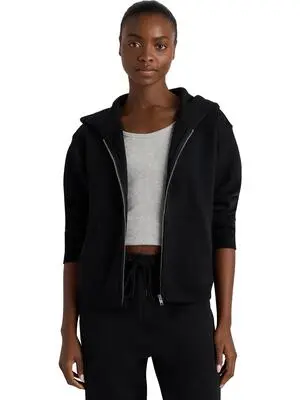 Quince Everyday Fleece Full-zip Hoodie - Black
