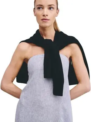 Quince Mongolian Cashmere Oversized Crewneck Sweater - Black