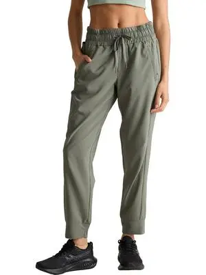 Quince Micro Ripstop Mid-rise Joggers - Heritage Olive