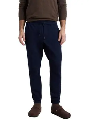 Quince Waffle Knit Joggers - Deep Navy