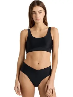 Quince Tank Bikini Top - Black