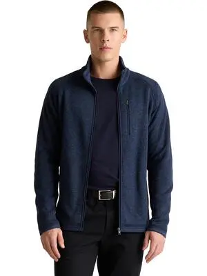 Quince QUINCE Sweater-Knit Fleece Full-Zip Jacket Navy