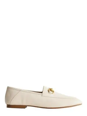 Quince Italian Leather Horsebit Loafers - Bone