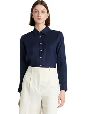 Quince Long Sleeve Shirt Deep Navy
